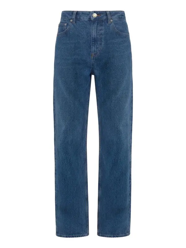 Bottega Veneta Rigid High-rise Straight-leg Jeans - Medium Wash