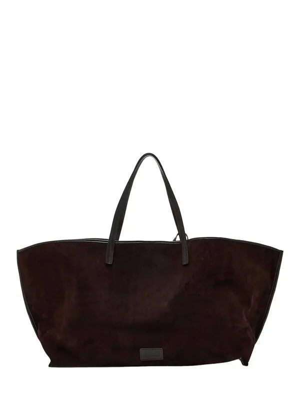 Staud Christos Large Suede Tote Bag - Brown