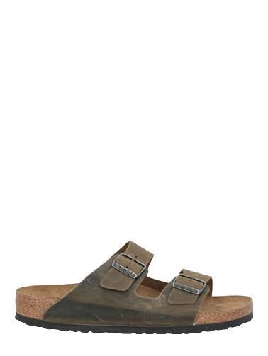 BIRKENSTOCK Leather Sandals With Buckle Detail - Beige