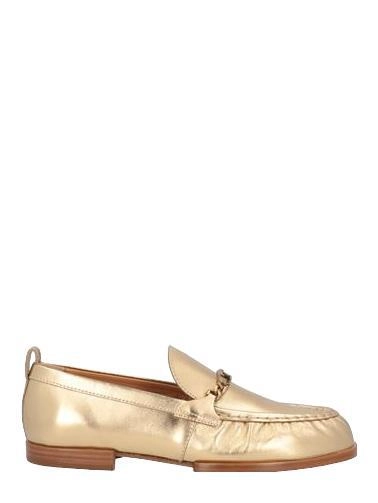 TOD'S Soft Leather Loafers With Metal Detailing - Grey