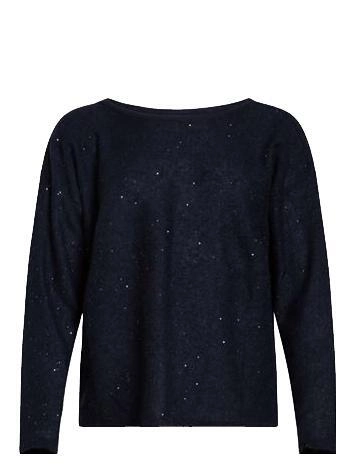 GENTRYPORTOFINO Alpaca Wool Blend Sequin Crewneck Sweater - Blue
