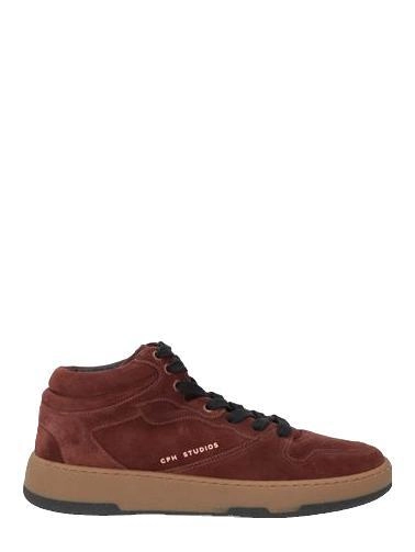 COPENHAGEN  High-top Suede Sneakers With Lace-up Fastening - Brown