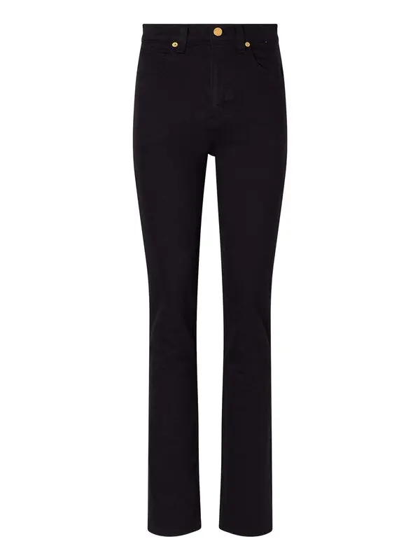 JAMIE HALLER The Slim Stovepipe Skinny-leg Denim Pants - Black
