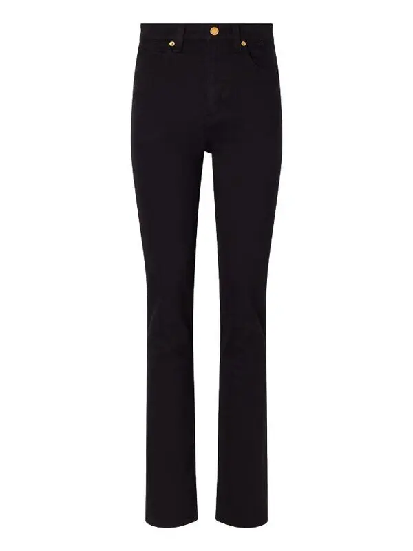 JAMIE HALLER The Slim Stovepipe Skinny-leg Denim Pants - Black