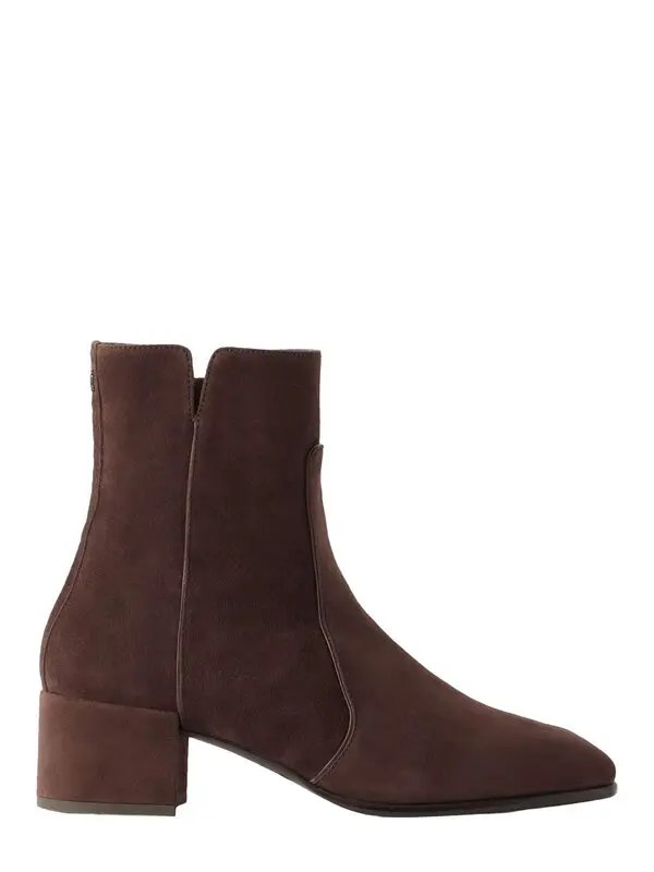JIMMY CHOO Eliot 45 Suede Ankle Boots - Chocolate
