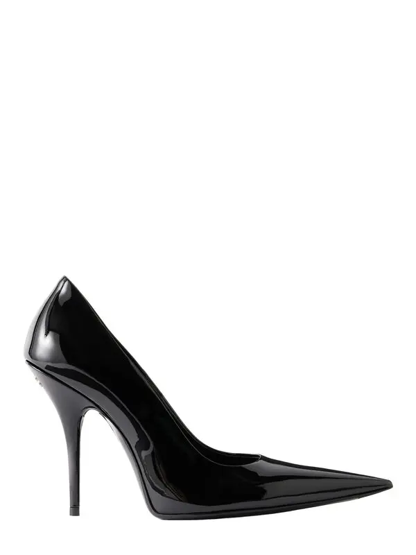 Balenciaga Avenue 110 Patent Leather Pumps - Black
