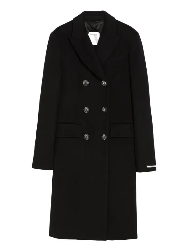 Sportmax Selim Double-breasted Sheepwool Coat - Black