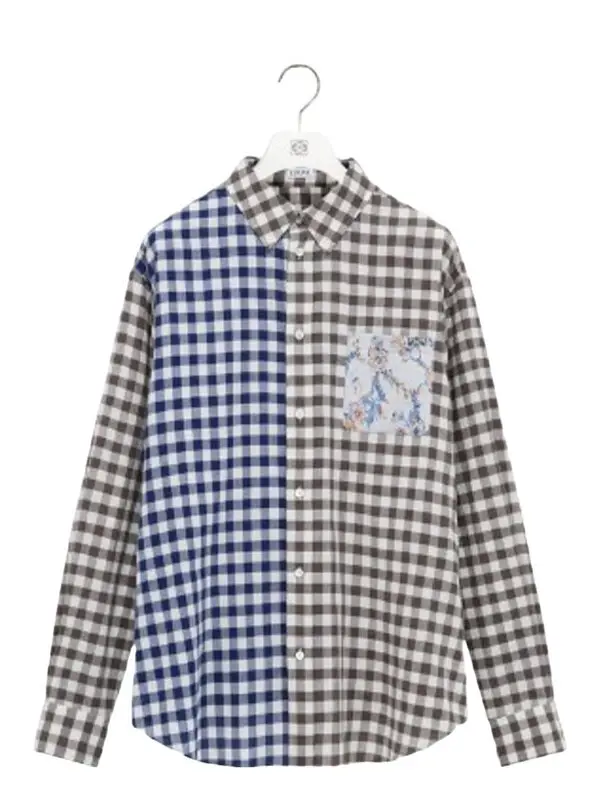 Loewe Shirt In Wool And Cotton Flannel - Polychromatic