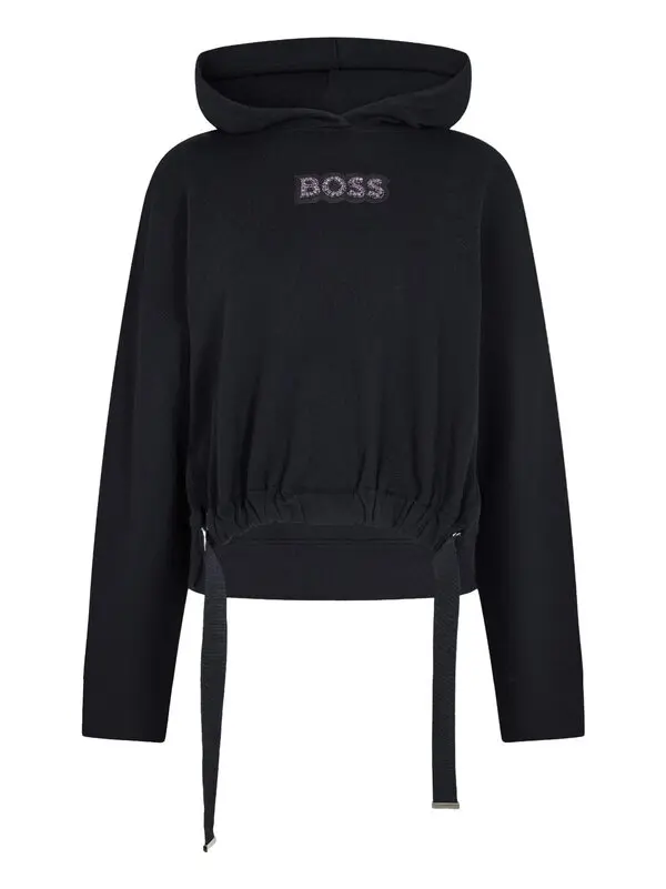 Hugo Boss Logo Detail Hoodie - Black