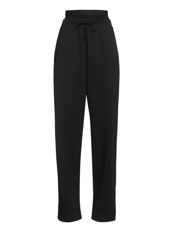 MAISON MARGIELA Solid Color Fleece Lined Track Pants - Black