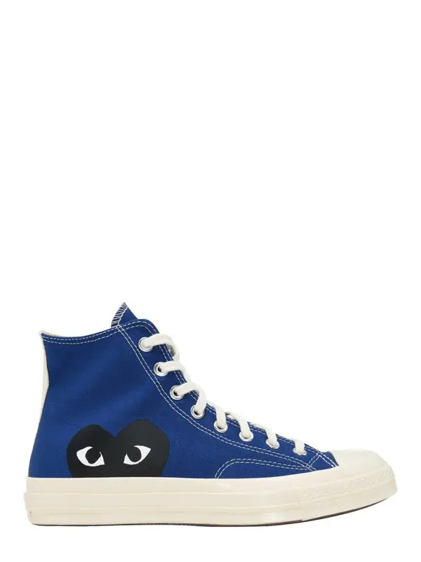 Play Comme Des Garcon Chuck Logo High Top Sneakers - Blue