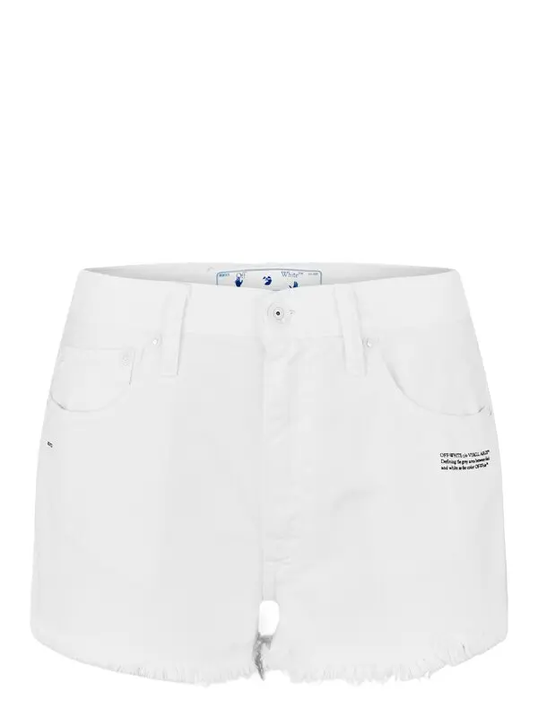 Off-White Denim Mini Shorts - No