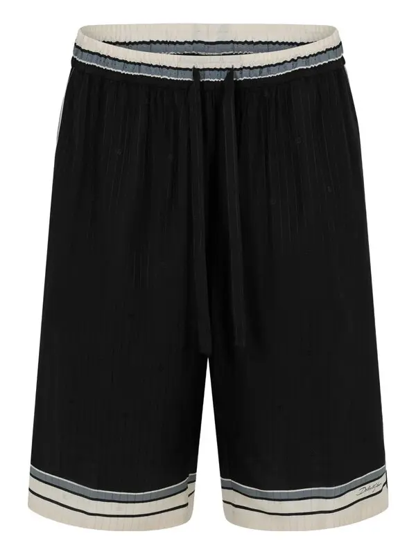 Dolce & Gabbana Riga Woven Tracksuit Shorts - Black
