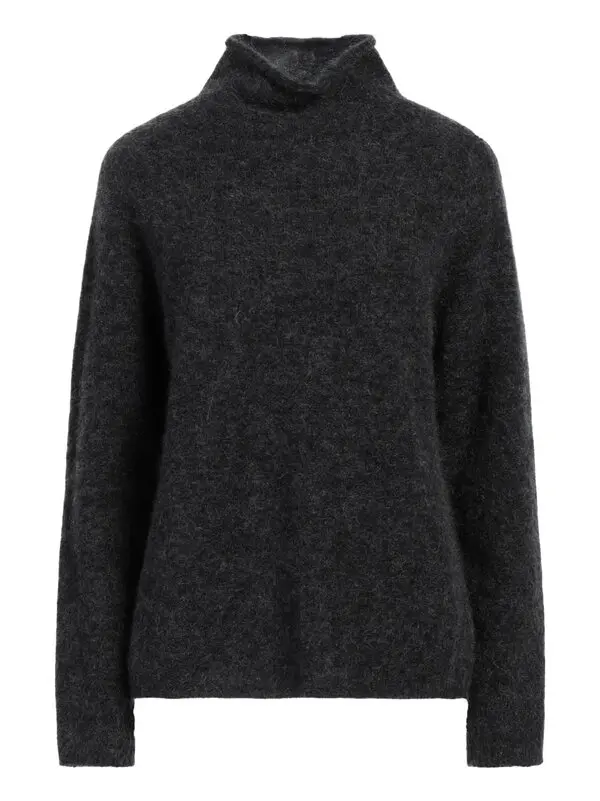 Max Mara Long-sleeved Turtleneck Knitwear - Black