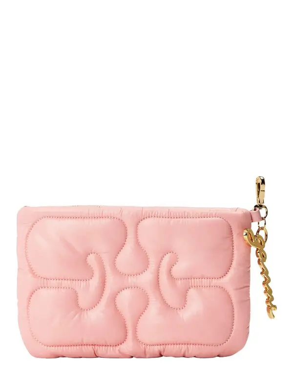 GANNI Quilted Pouch - Pink