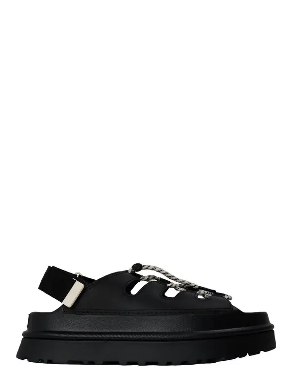 UGG Golden Togg" Flat Sole Sandals - Black