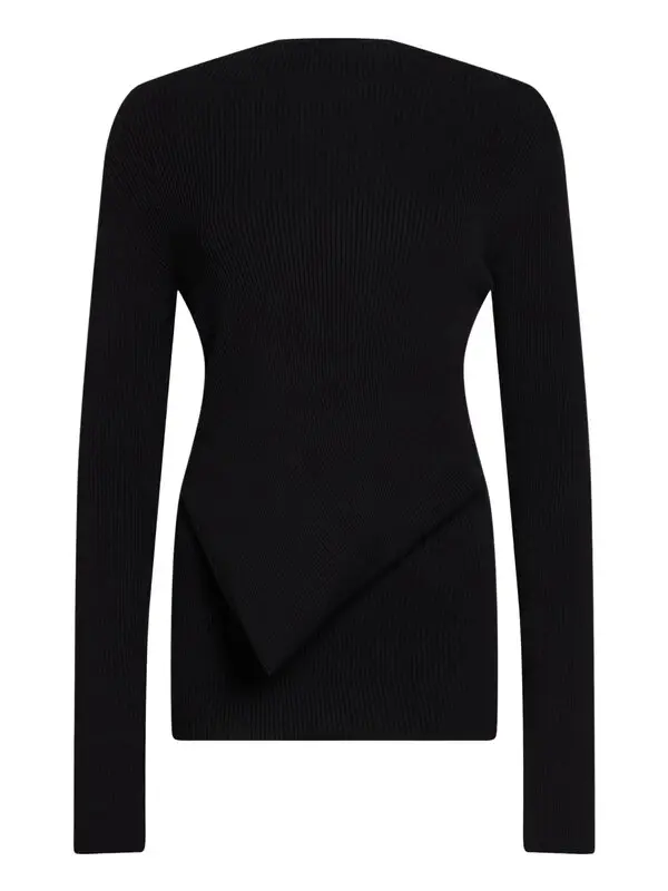 Rick Owens Long Sleeve Knit Top - Black