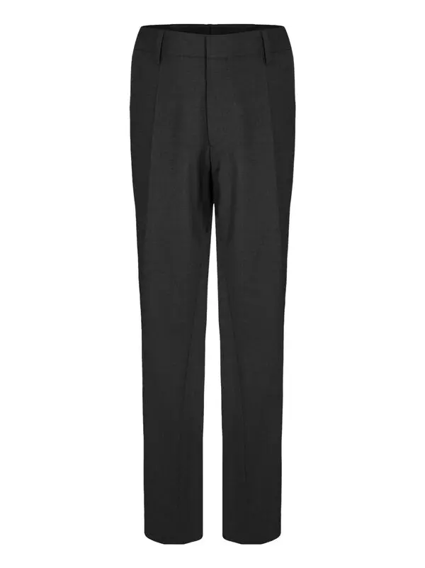 Hugo Boss Dark Plaid Suit Trousers - Grey