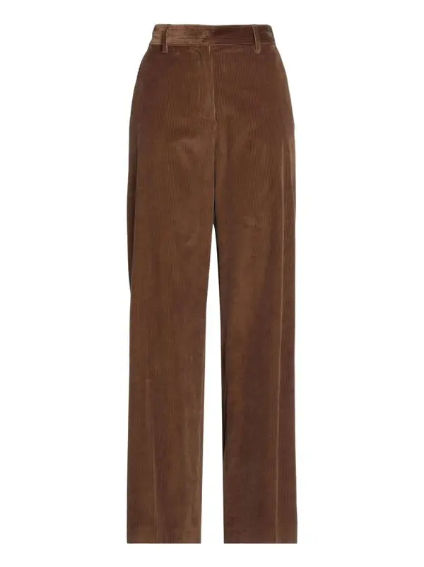 Max Mara Corduroy Wide-leg Trousers - Brown