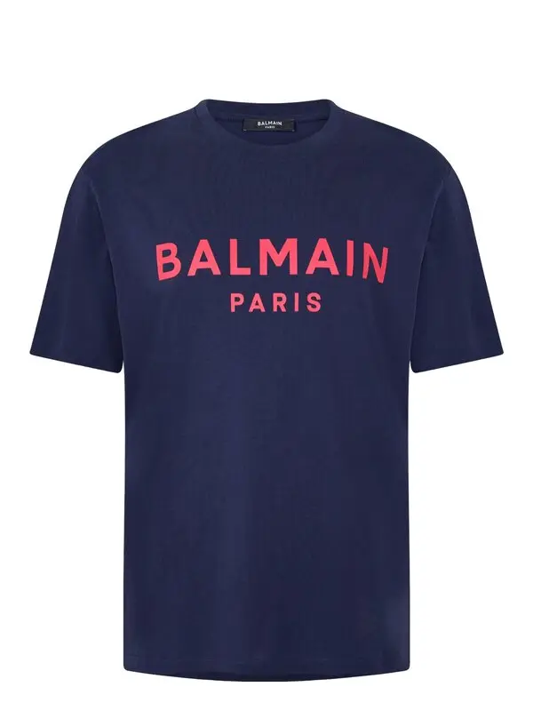 Balmain Crewneck Shortsleeve Tshirt - Blue