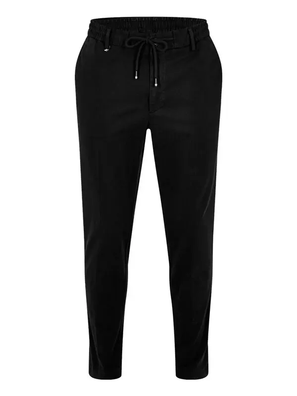 Hugo Boss Slim-fit Tapered Trousers - Black
