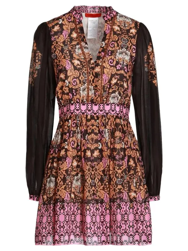 MAXCO. Max&co. Printed Long Sleeve Dress - Multicolor