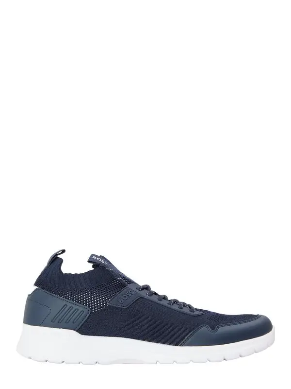 Hugo Boss Flyknit Mesh Trainers - Blue