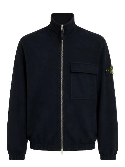 Stone Island Long Sleeve Zip Jacket - Blue