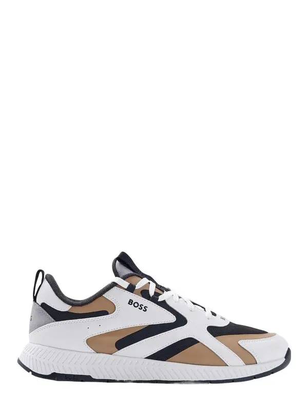 Hugo Boss Color Block Athletic Sneakers - White