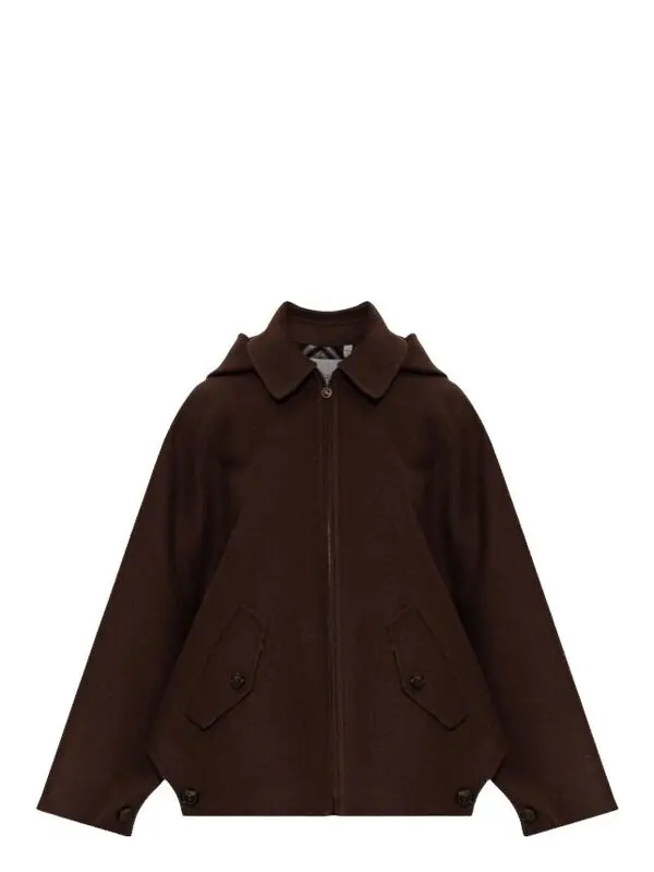 Burberry Long-sleeved Wool Jacket - Brown