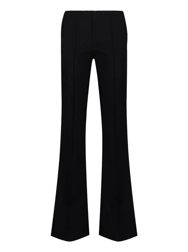Chloé Wide-leg Tailored Wool Trousers - Black