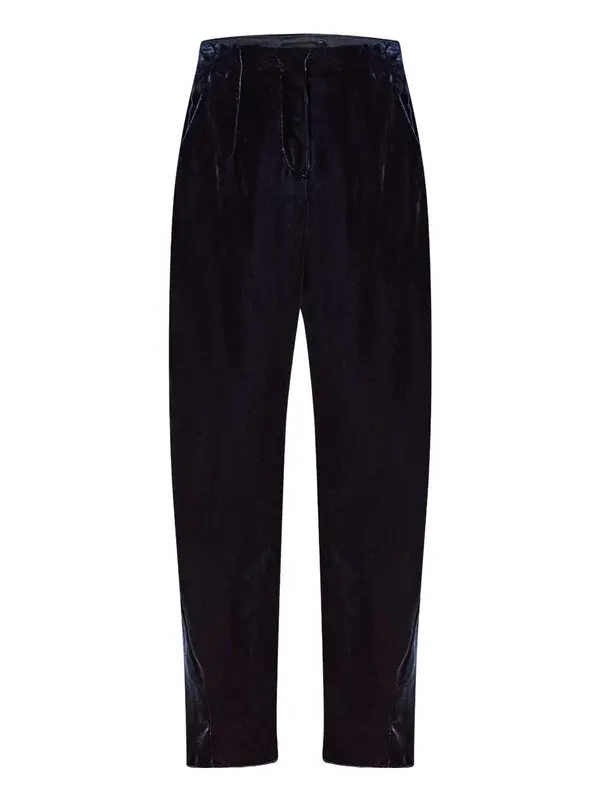 Emporio Armani Velvet Tapered Trousers - No