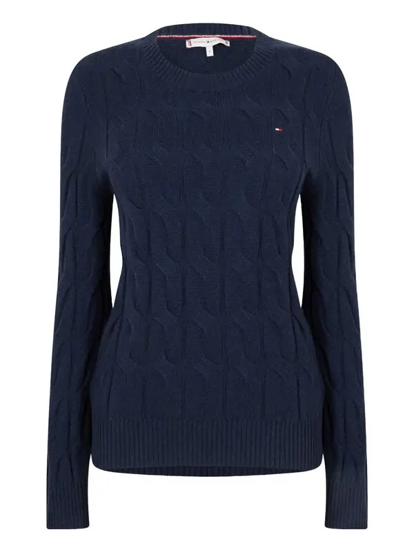 Tommy Hilfiger Crewneck Knit Pullover - Black