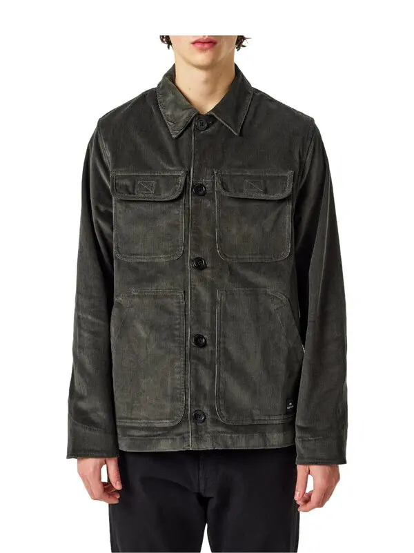 Paul Smith Corduroy Shirt Jacket - Black