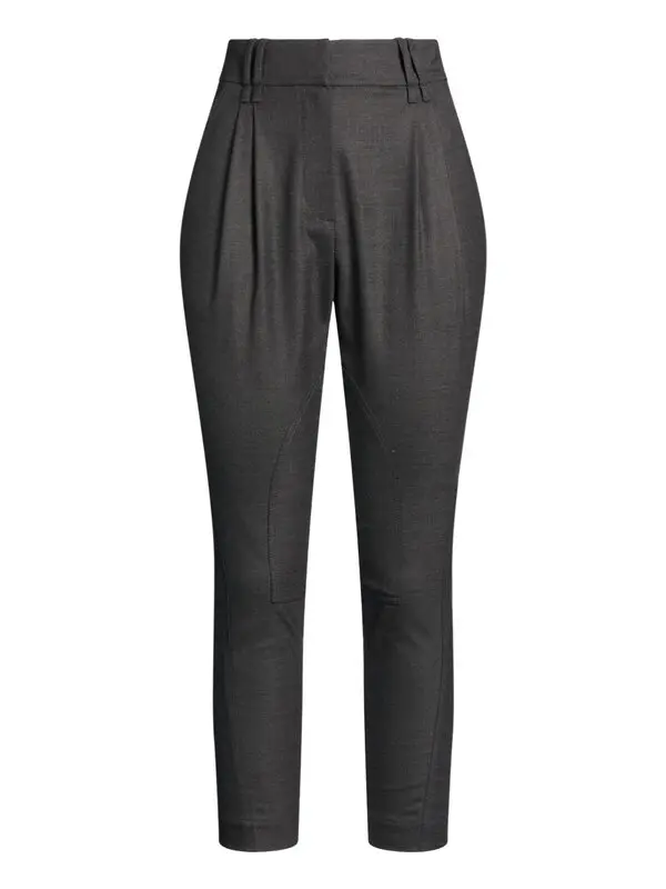 Brunello Cucinelli Slim-fit Dress Pants With Stretch - Black