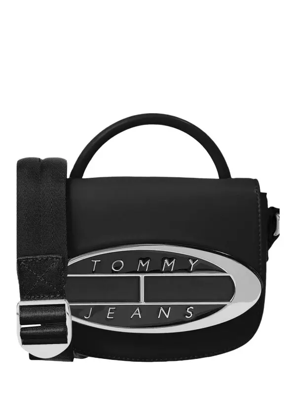 Tommy Hilfiger Logo Plaque Crossover Bag - Black