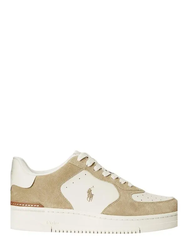 Polo Ralph Lauren Color Block Court Trainers - White