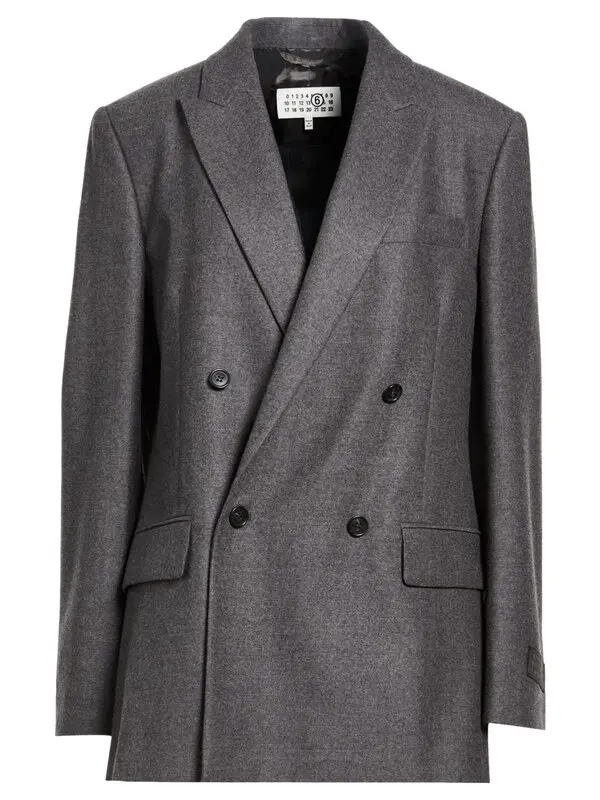 MAISON MARGIELA Double-breasted Suit Jacket - Grey