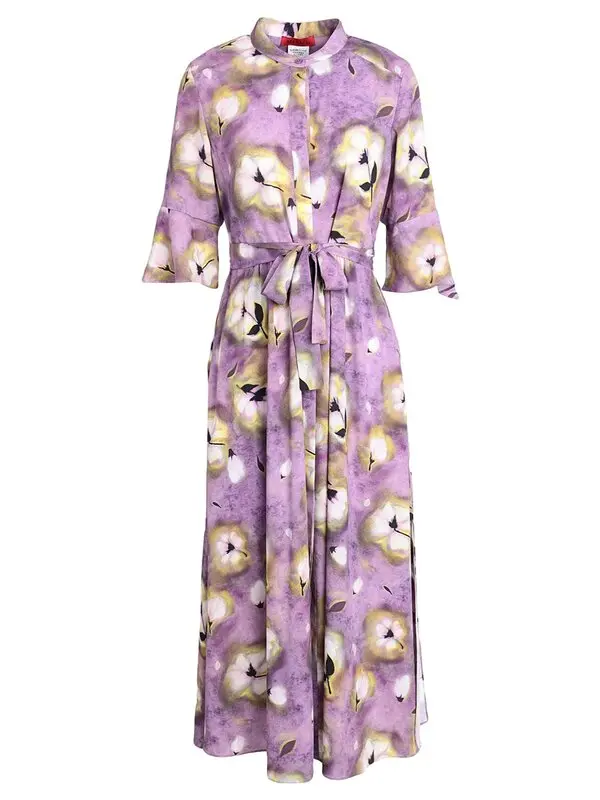 Max & Co. Max&co. Floral Print Shirt Dress With Belt - No