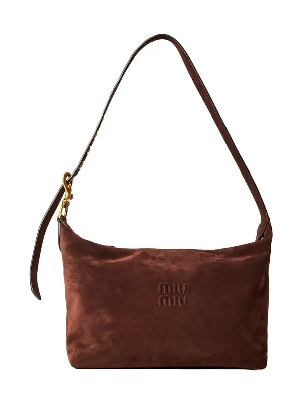 Miu Miu Spirit Suede Shoulder Bag - No