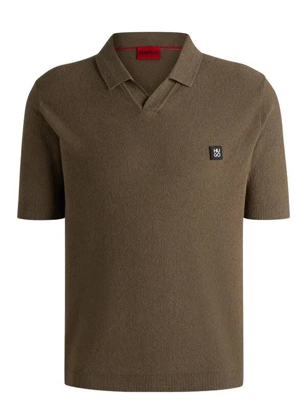 Hugo Boss Shortsleeve Knit Polo Shirt - No