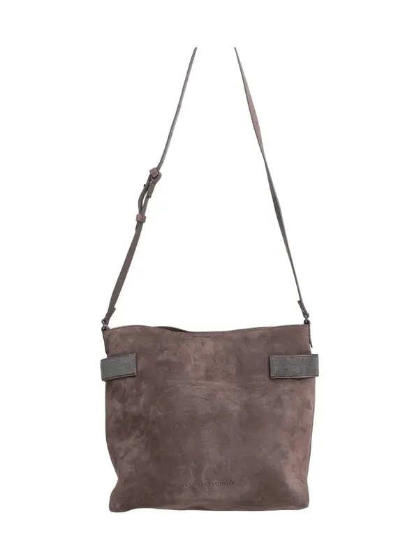 Brunello Cucinelli Suede Shoulder Bag - Brown