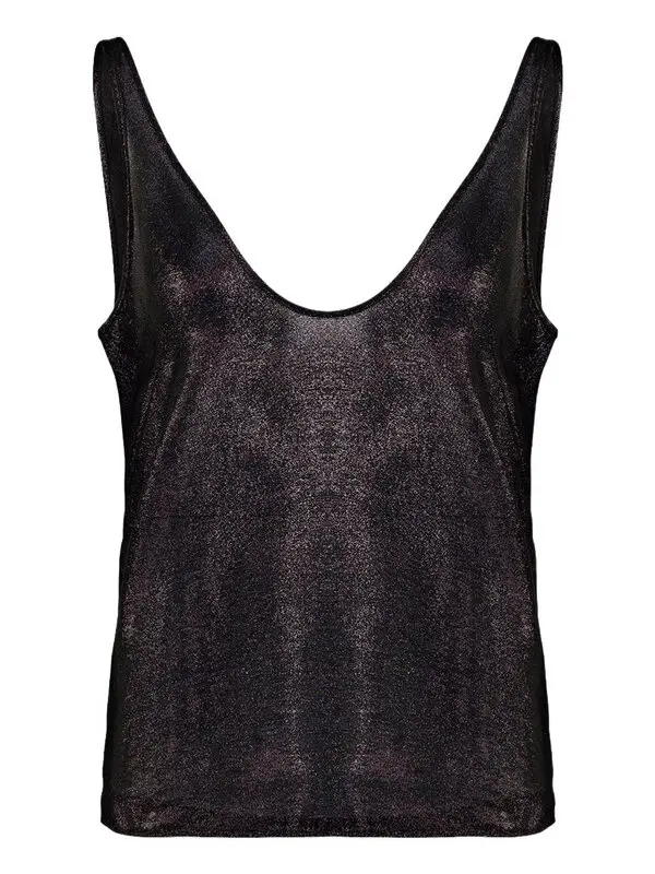 TOM FORD Silk Scoop Neck Tank Top - Black