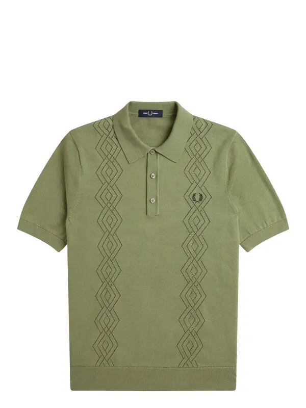 Fred Perry Knit Shortsleeve Polo Shirt - No