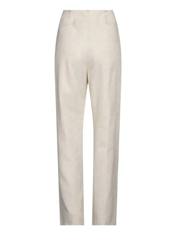 Jacquemus Solid-colored Flared Trousers - Beige