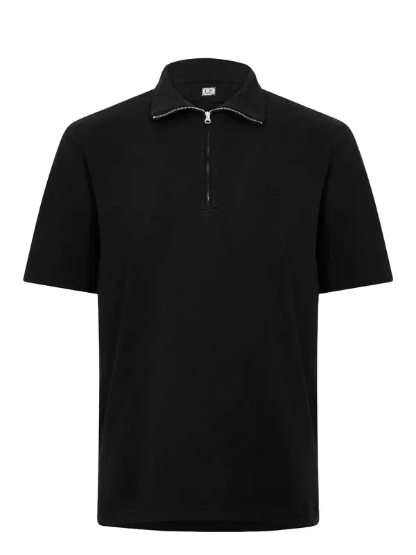 C.P. COMPANY Shortsleeve Polo Shirt - No