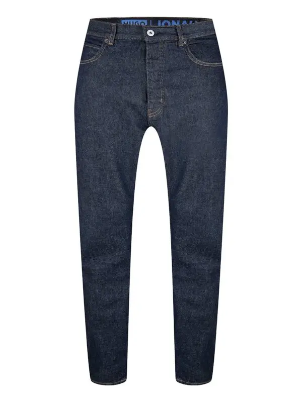 Hugo Boss Straight Leg Jeans With Contrast Stitching - No