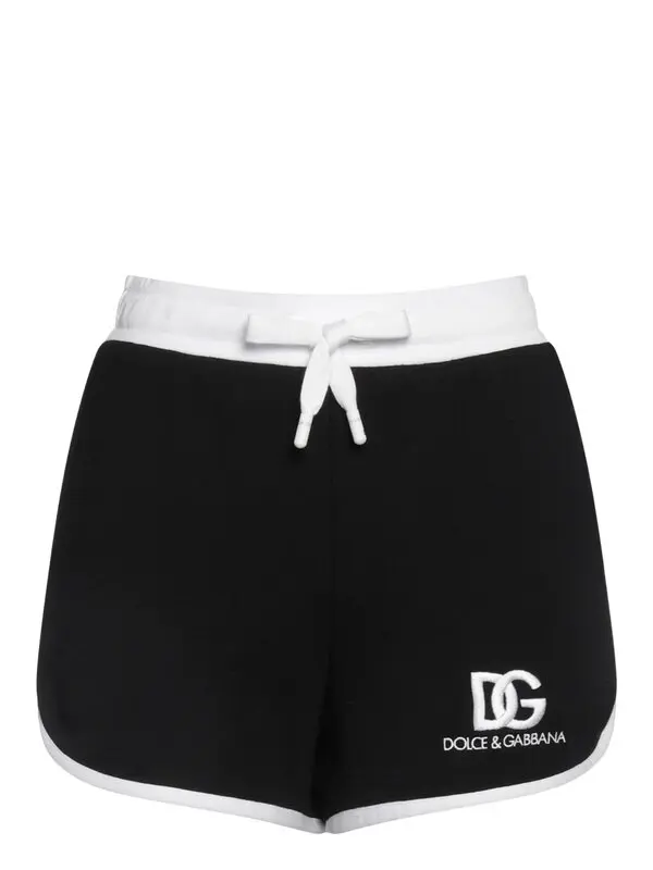 Dolce & Gabbana Two-tone Athletic Shorts - Black