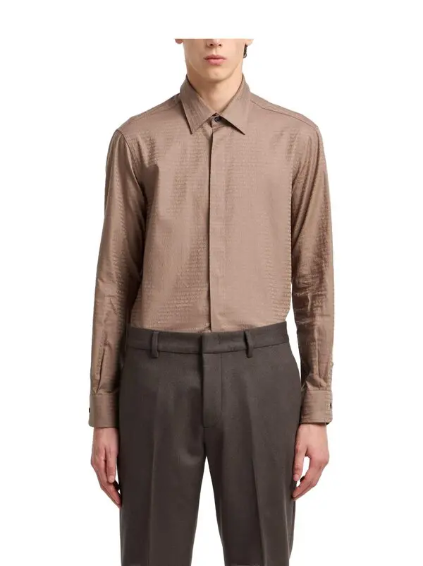 Emporio Armani Collared Longsleeve Shirt - No