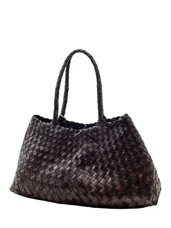 Dragon Diffusion Santa Croce Woven Tote Bag - Black